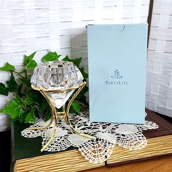 PartyLite | Accents | Vintage Stunning Partylite Crystal Solitaire ...